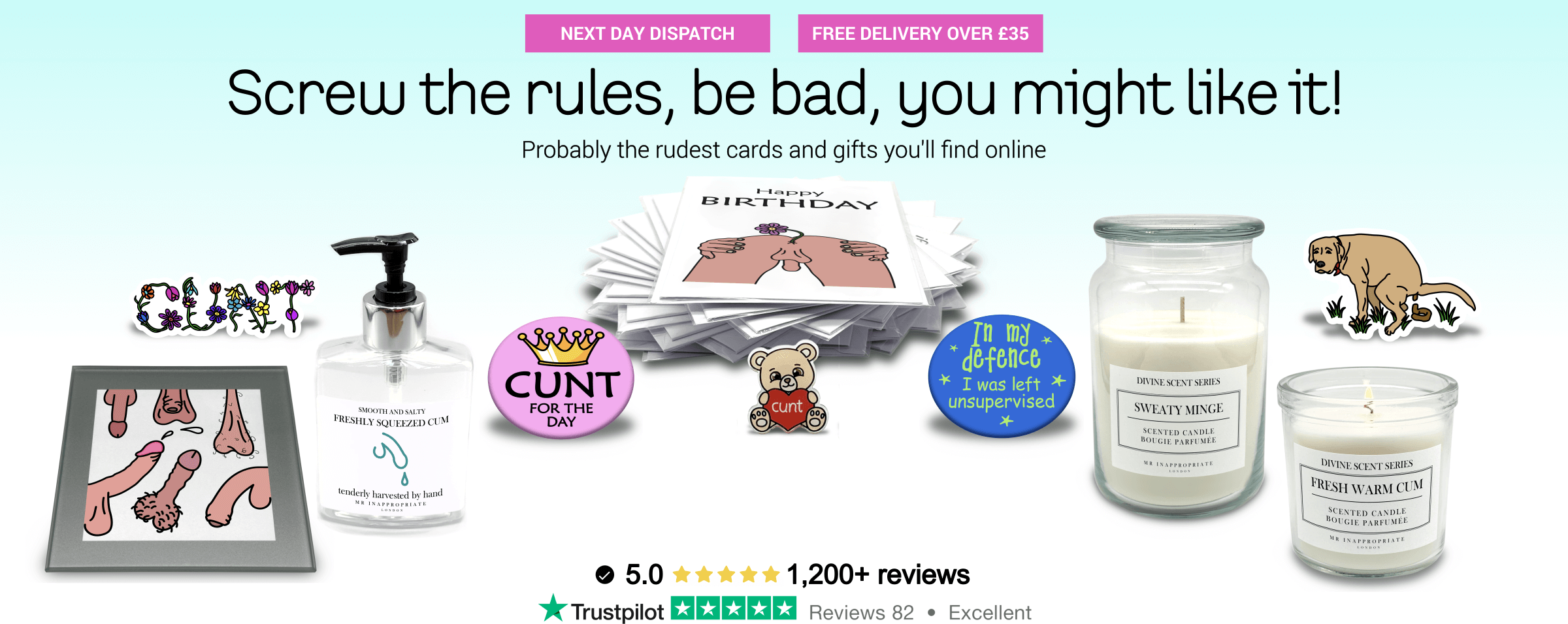 Mr. Inappropriate-Probably the rudest cards and gifts you've ever seen